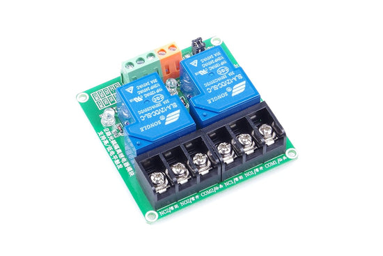 2 Channel Relay Module 30A with Optocoupler Isolation 5V Supports High ...